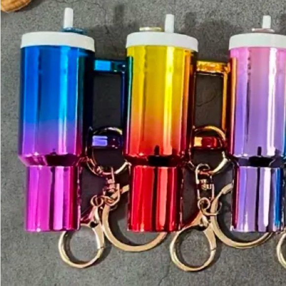 None | Makeup | Chrome Look Mini Stanley Style Tumbler Bag Charm W A ...